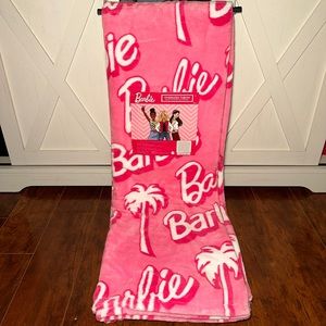Barbie | Bedding | Barbie Pink Plush Throw | Poshmark
